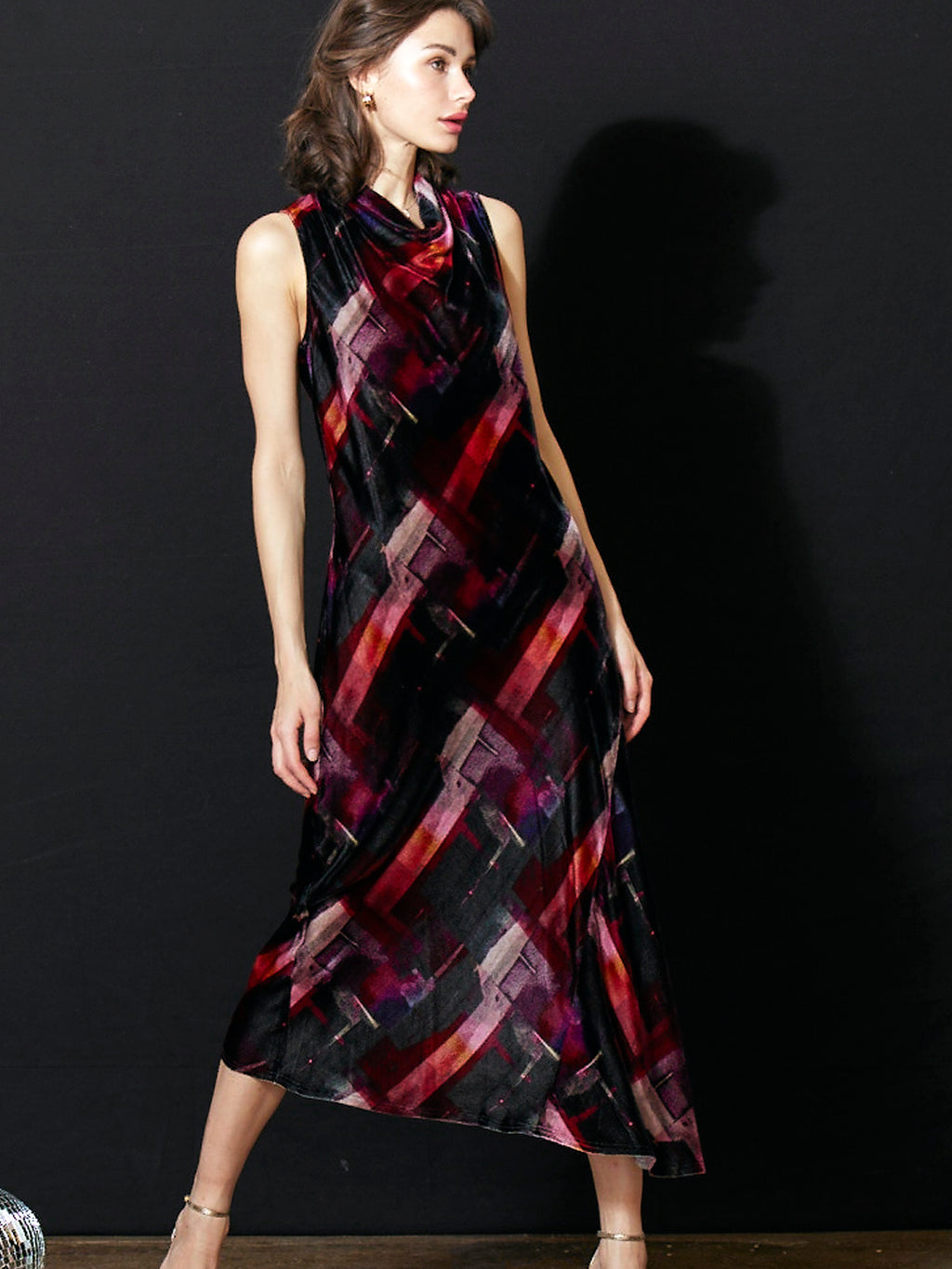 go velvet jet set dress print – go> by gosilk